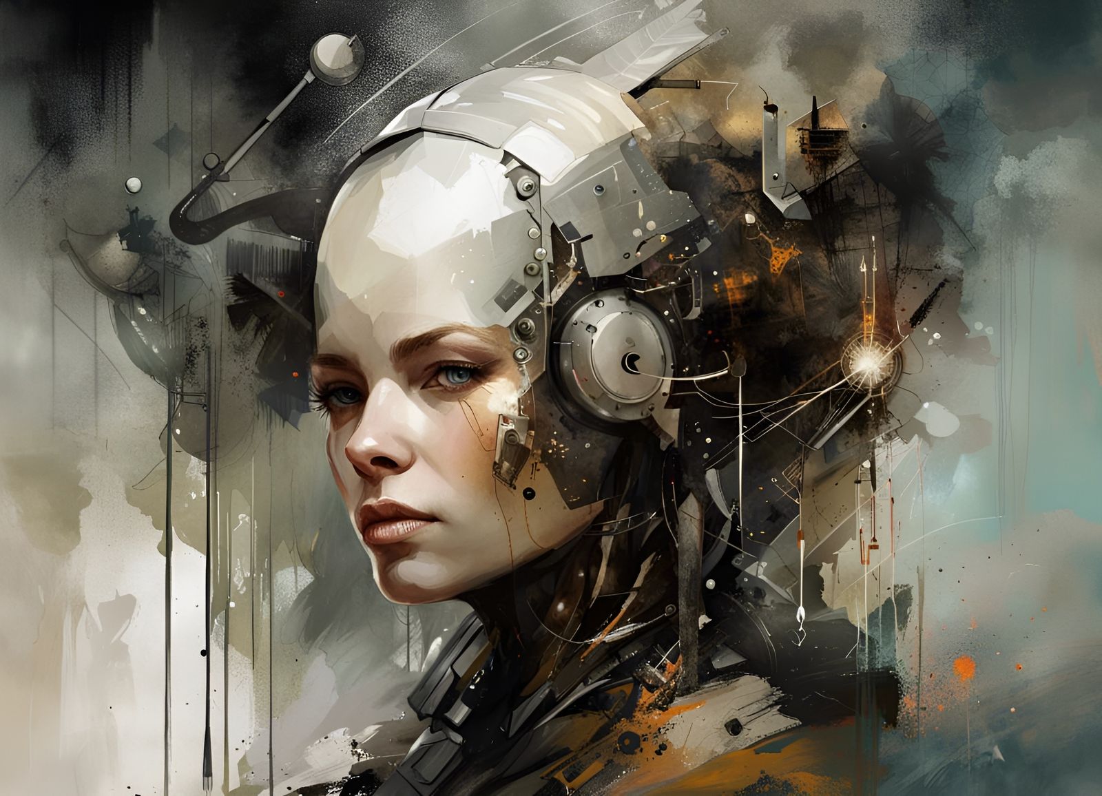 Cyborg Wizard - AI Generated Artwork - NightCafe Creator