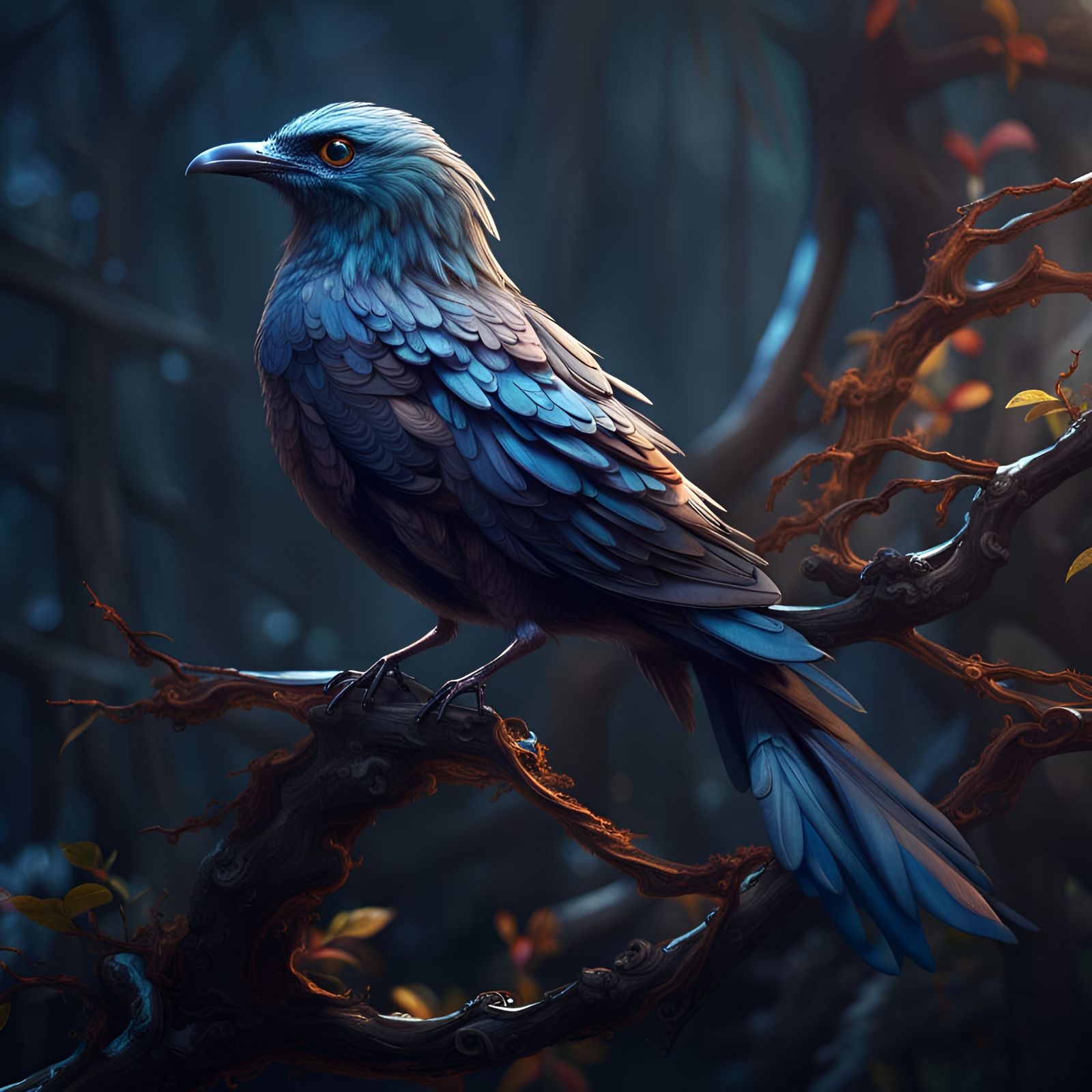 Bird “Ghost” - AI Generated Artwork - NightCafe Creator