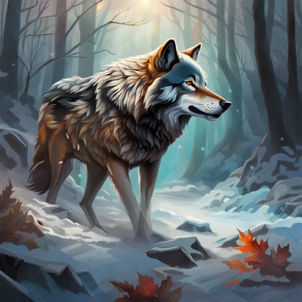 Wolf - AI Generated Artwork - NightCafe Creator