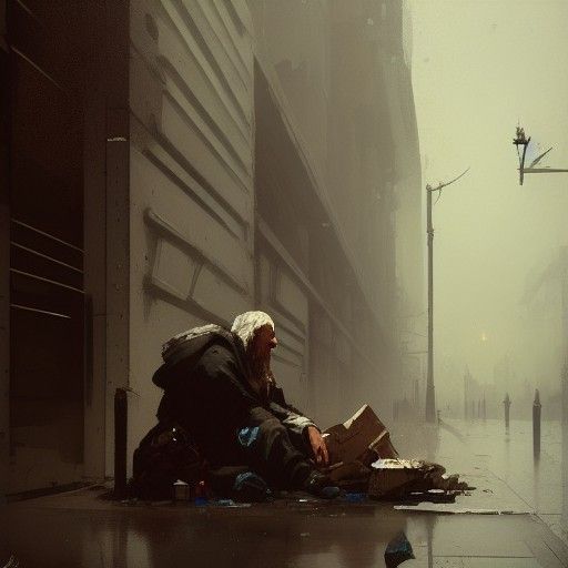 Homeless - AI Generated Artwork - NightCafe Creator