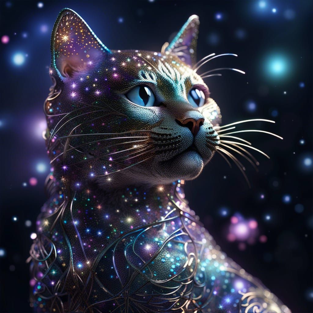 starlight cat - AI Generated Artwork - NightCafe Creator