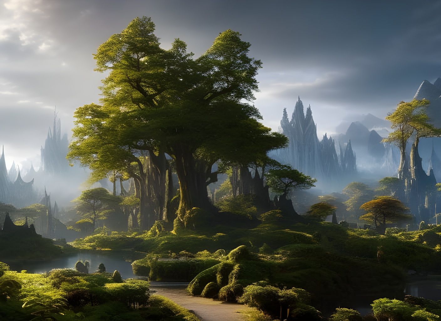 The Oldest Trees Remember - AI Generated Artwork - NightCafe Creator
