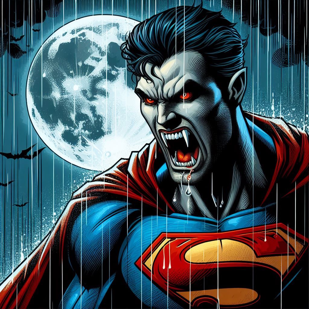 Vampire Superman - AI Generated Artwork - NightCafe Creator