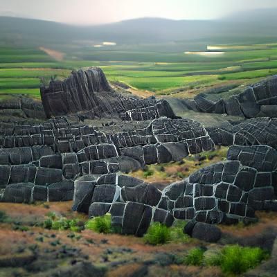 Basalt fields - AI Generated Artwork - NightCafe Creator