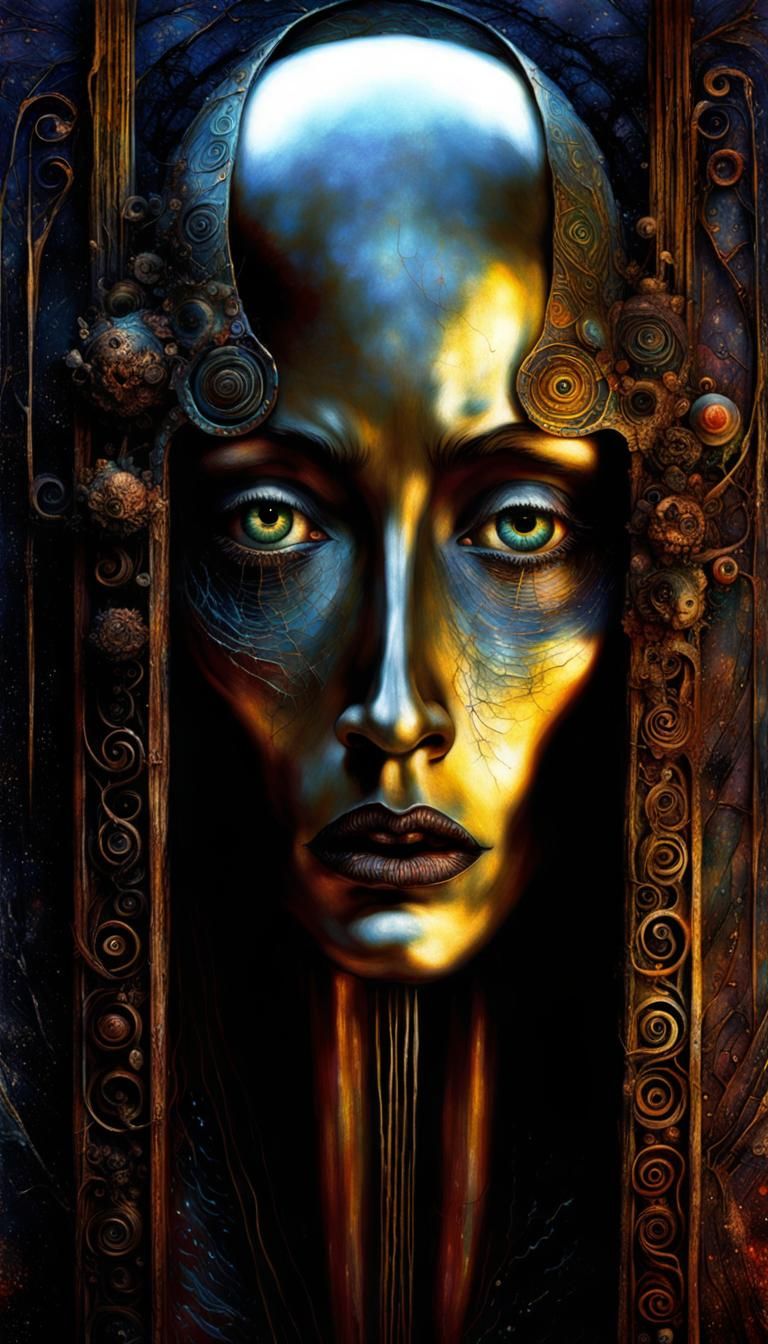 Metal woman - AI Generated Artwork - NightCafe Creator