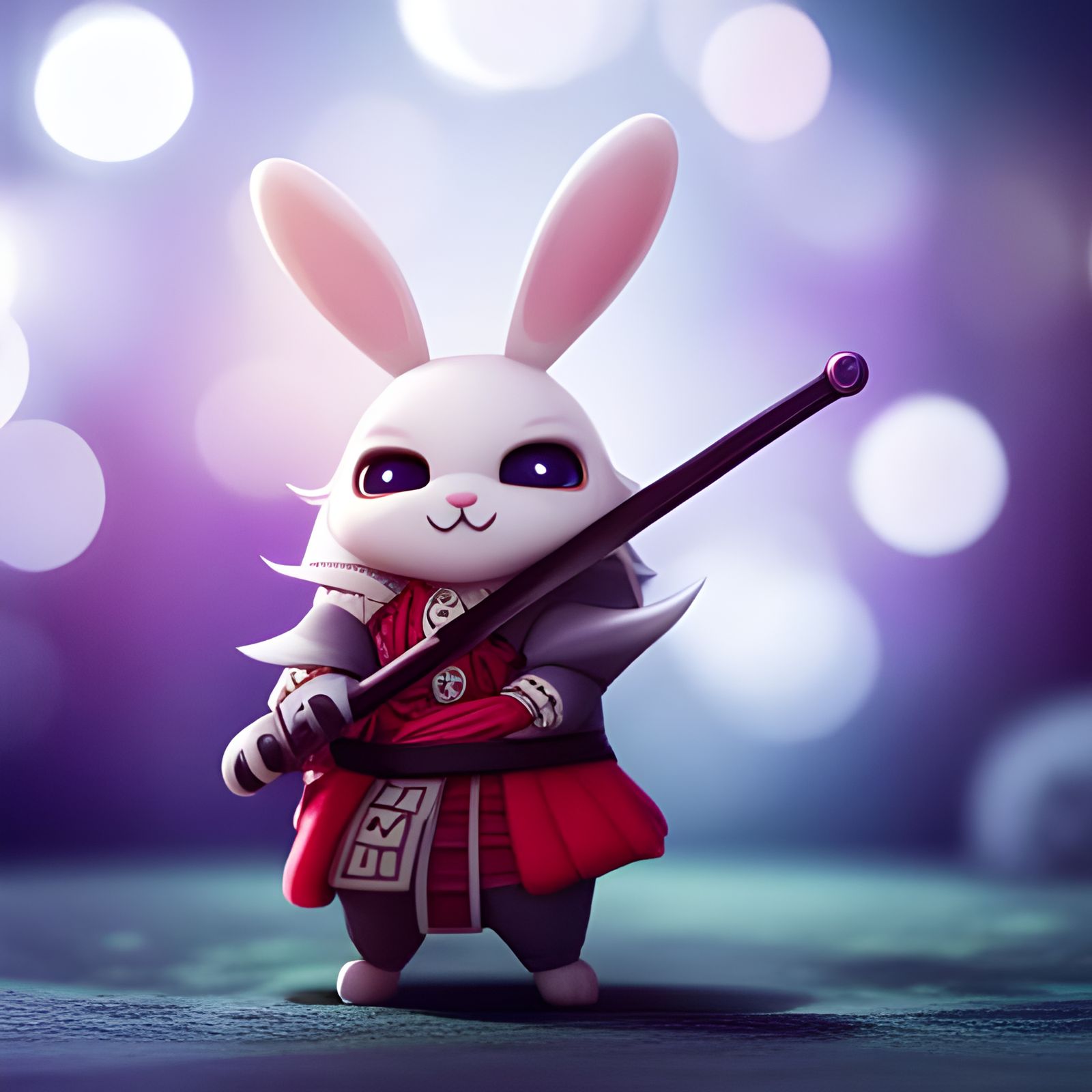 Samurai rabbit - AI Generated Artwork - NightCafe Creator