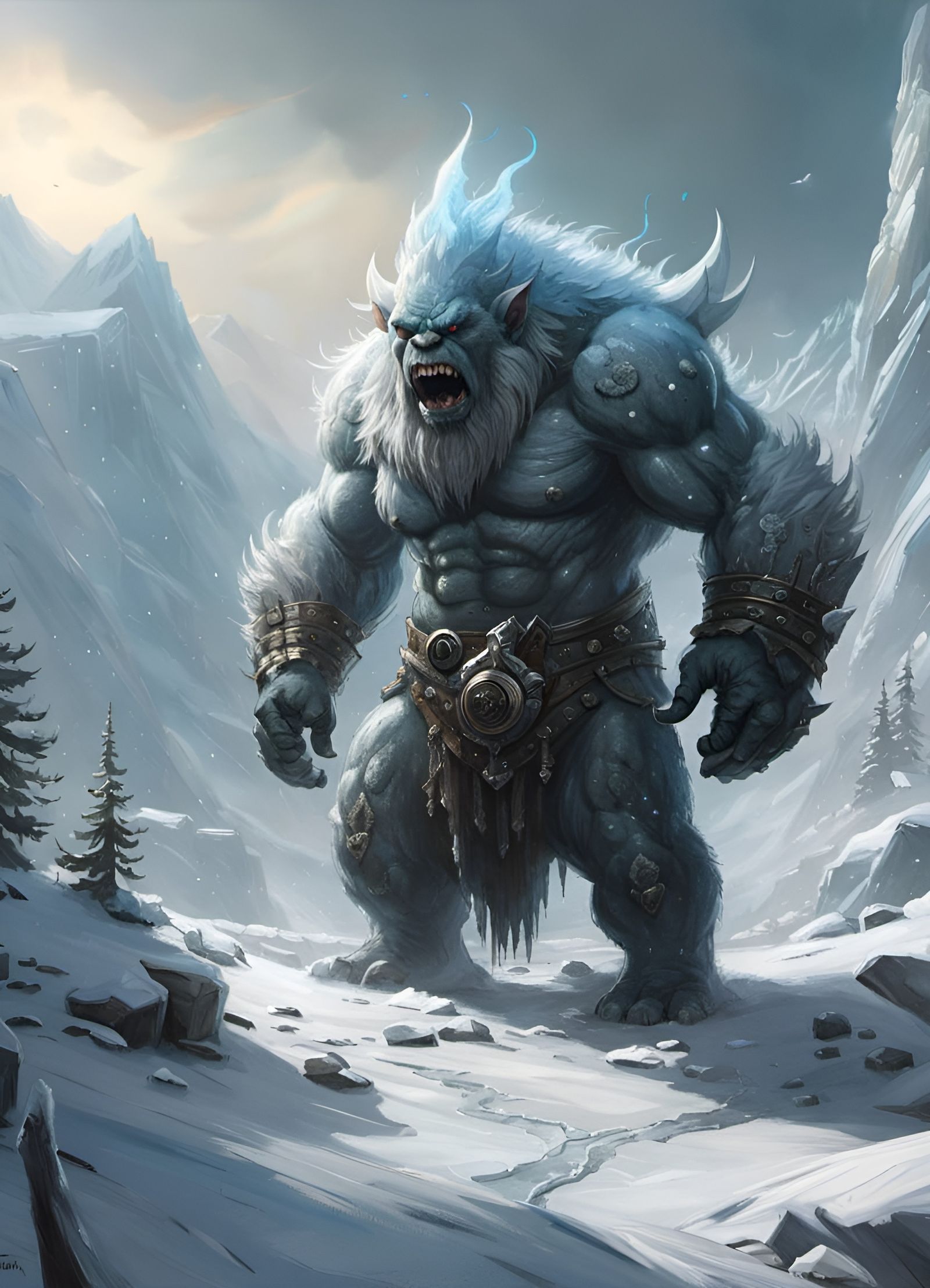 Frost Troll - AI Generated Artwork - NightCafe Creator
