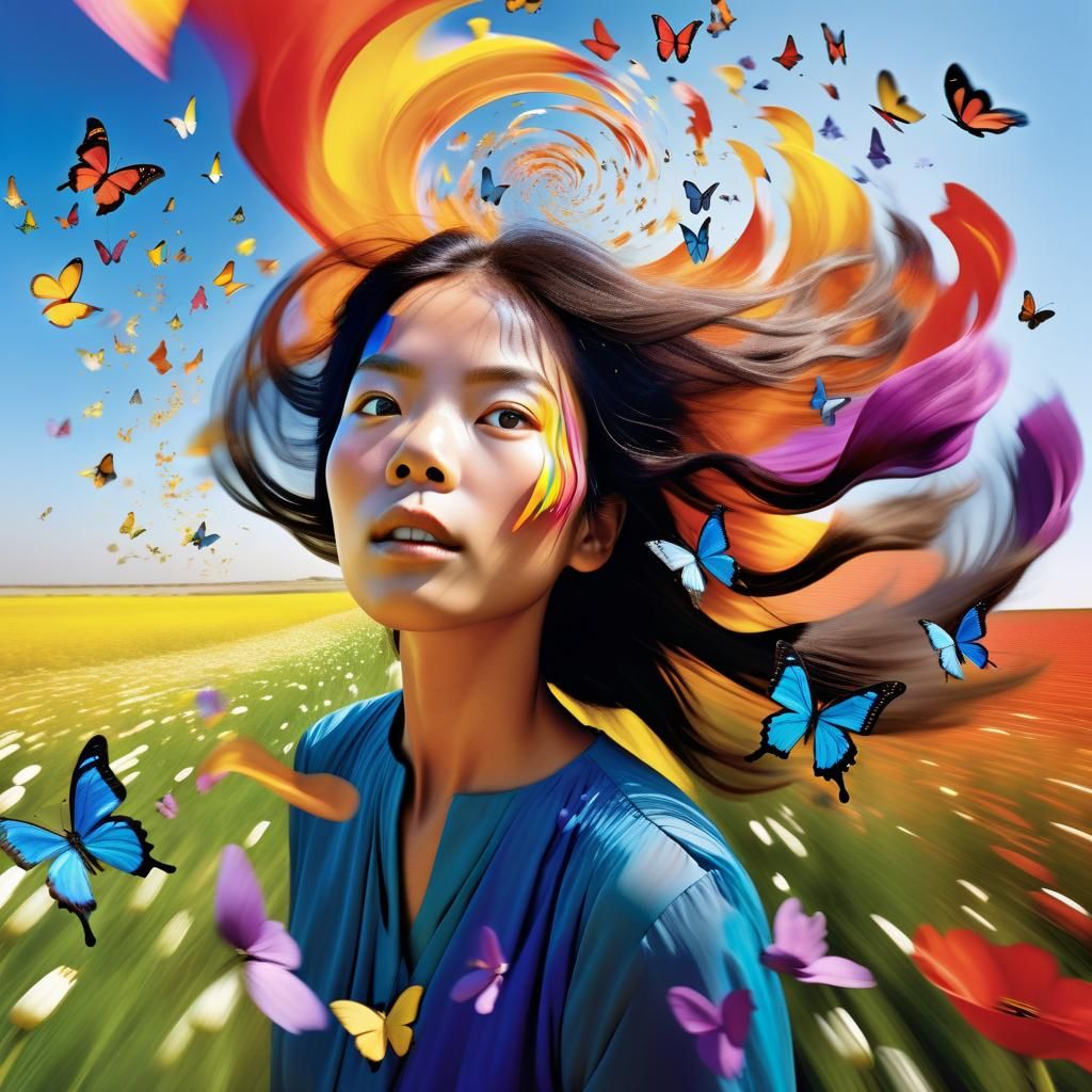 Caught in the Colors - AI Generated Artwork - NightCafe Creator