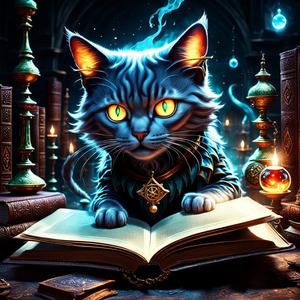 Alchemy: Cat alchemist - AI Generated Artwork - NightCafe Creator