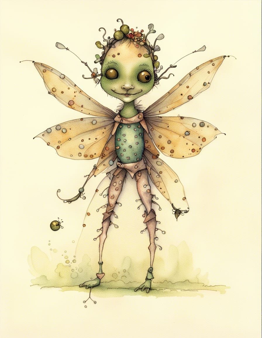 Bug Fairy - AI Generated Artwork - NightCafe Creator
