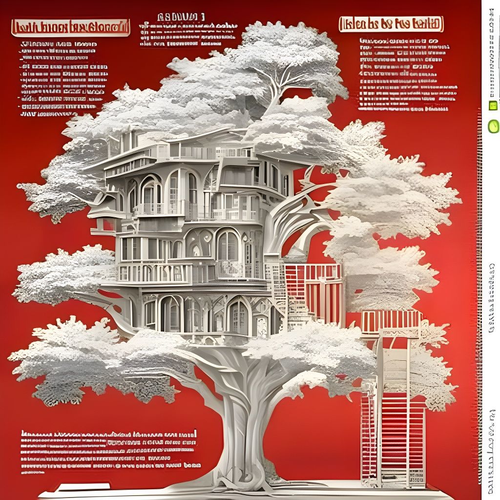 Architectural Blueprint for a Magnificent Treehouse - AI Generated ...