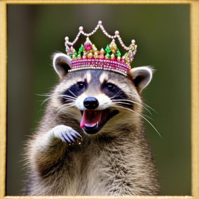 Royal raccoon - AI Generated Artwork - NightCafe Creator