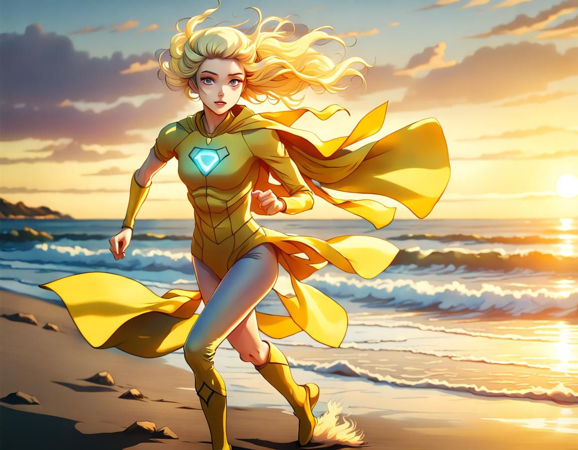 Sunset runner - AI Generated Artwork - NightCafe Creator