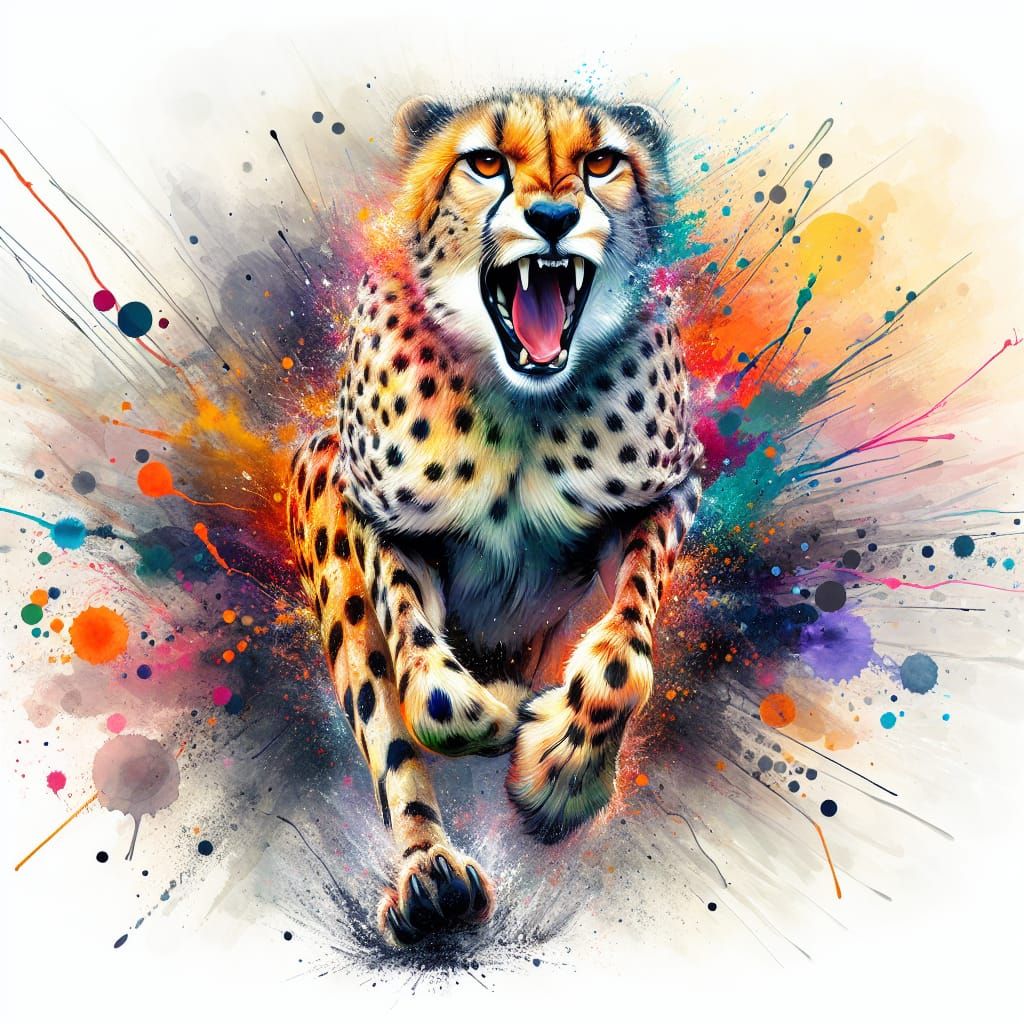 A wild Cheetah - AI Generated Artwork - NightCafe Creator