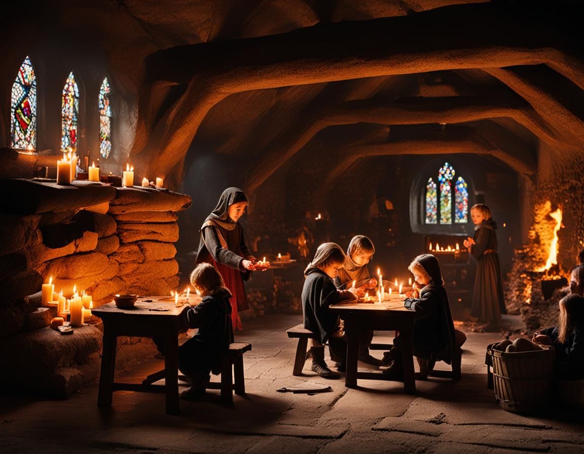 Medieval lair - AI Generated Artwork - NightCafe Creator