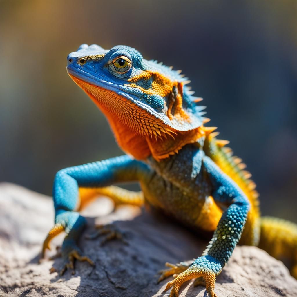 Agama lizard - AI Generated Artwork - NightCafe Creator