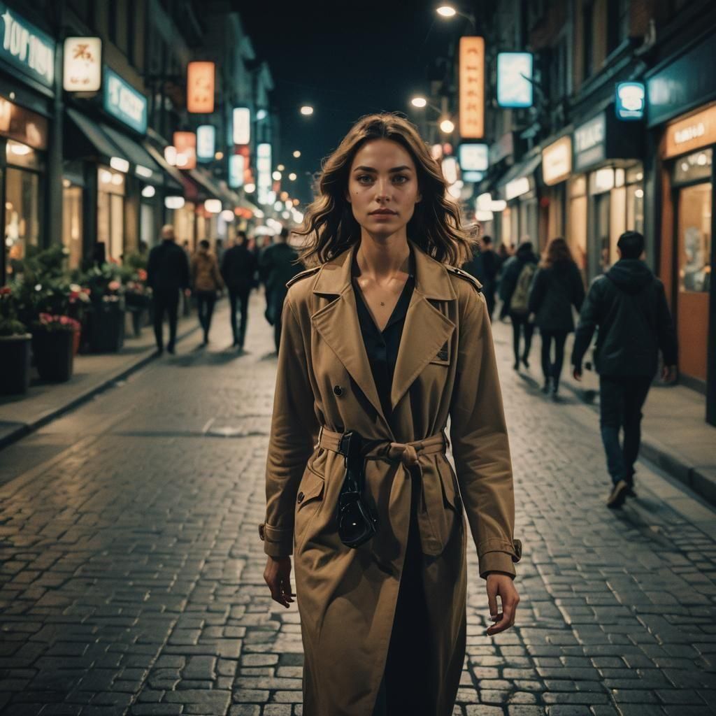 Lady In Coat - AI Generated Artwork - NightCafe Creator