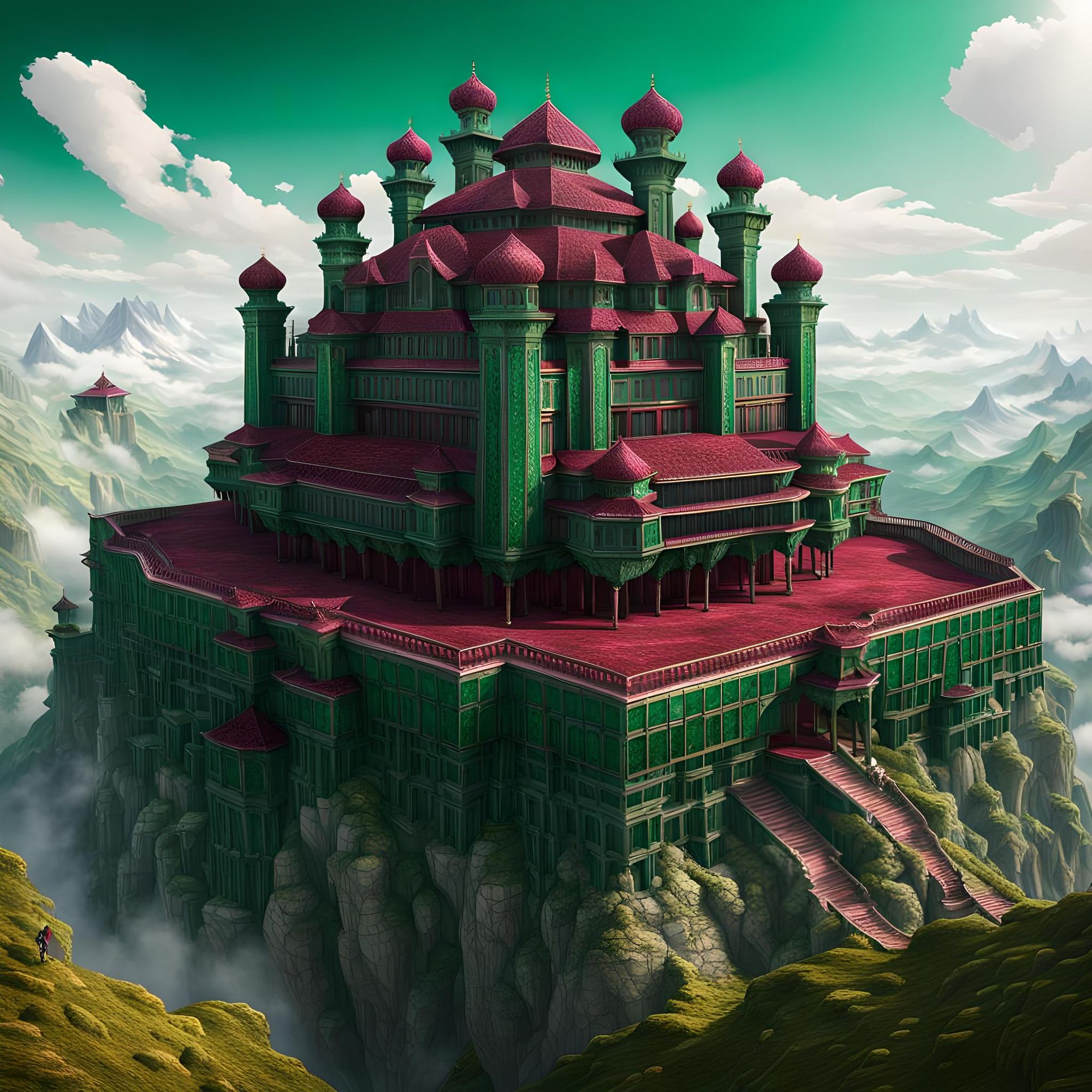The grand palace of the Arch-Mage "Talastrum Daey Novalus." : r/nightcafe