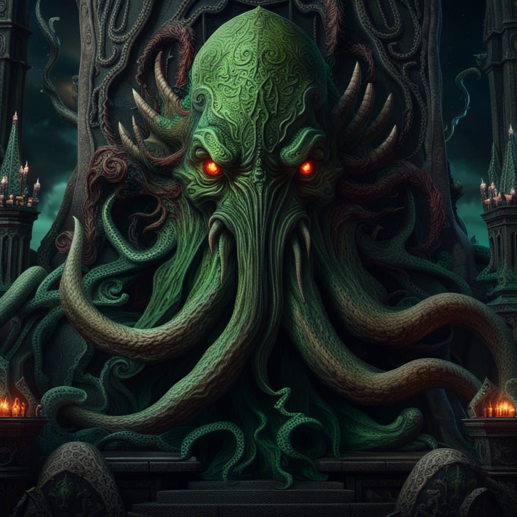 cthulhu r'lyeh - AI Generated Artwork - NightCafe Creator
