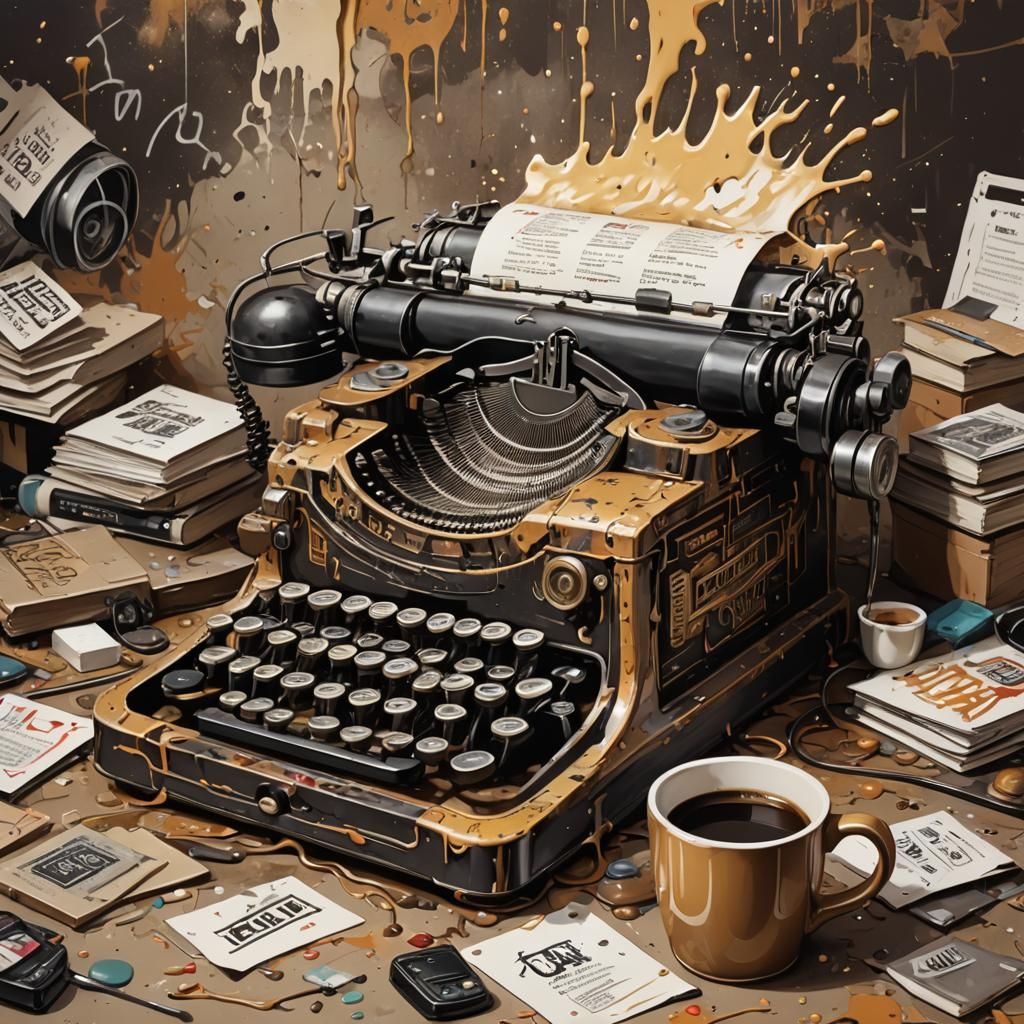 Typewriter - AI Generated Artwork - NightCafe Creator