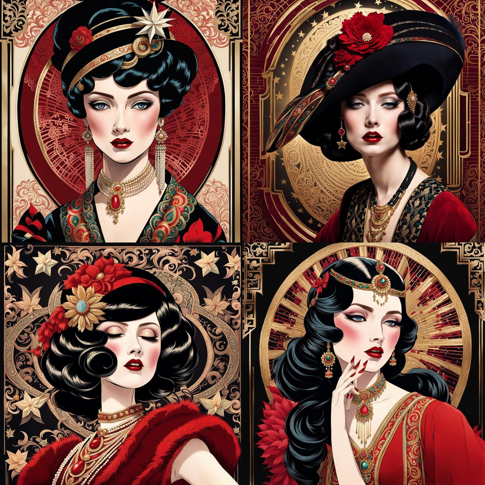 1920's Flapper Girl - AI Generated Artwork - NightCafe Creator