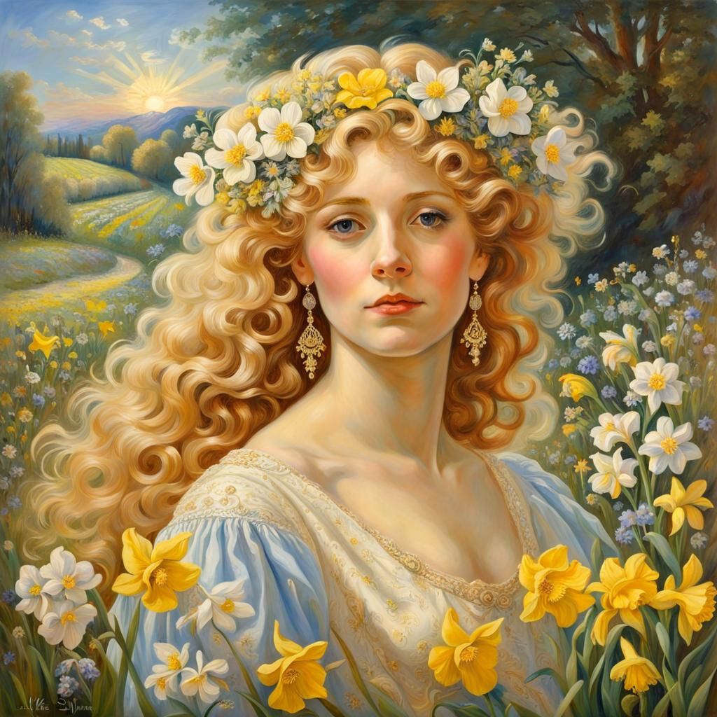 Spring Goddess - AI Generated Artwork - NightCafe Creator
