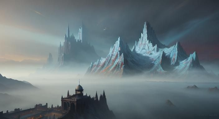 Just dial Cinematicpheric, a masterpiece, epi detailed matte painting, deep color, fantastical ...