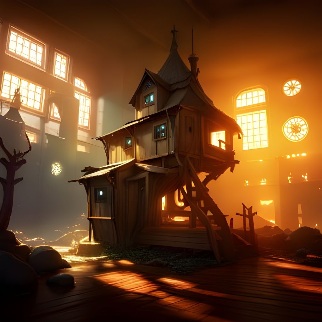 Post-apocalyptic Safe House - AI Generated Artwork - NightCafe Creator