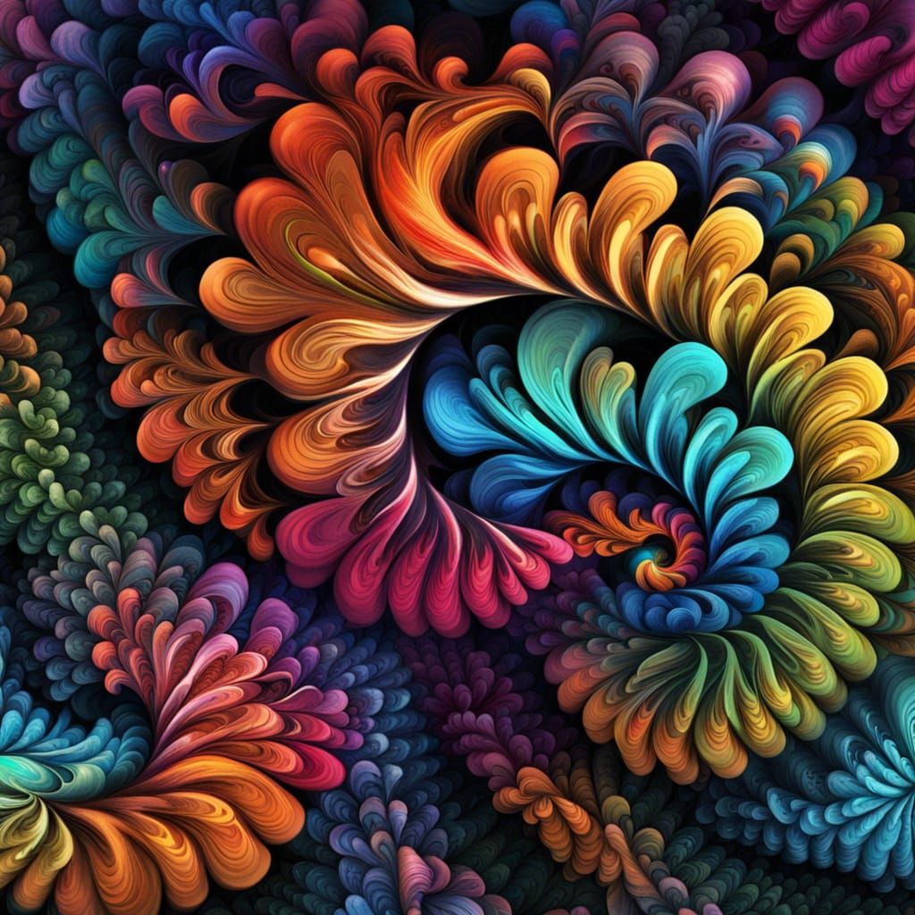 Colorful high definition fractals - AI Generated Artwork - NightCafe ...