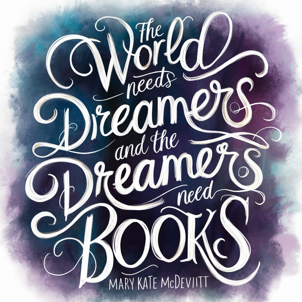 hand-lettering quote by Mary Kate McDevitt - AI Generated Artwork ...