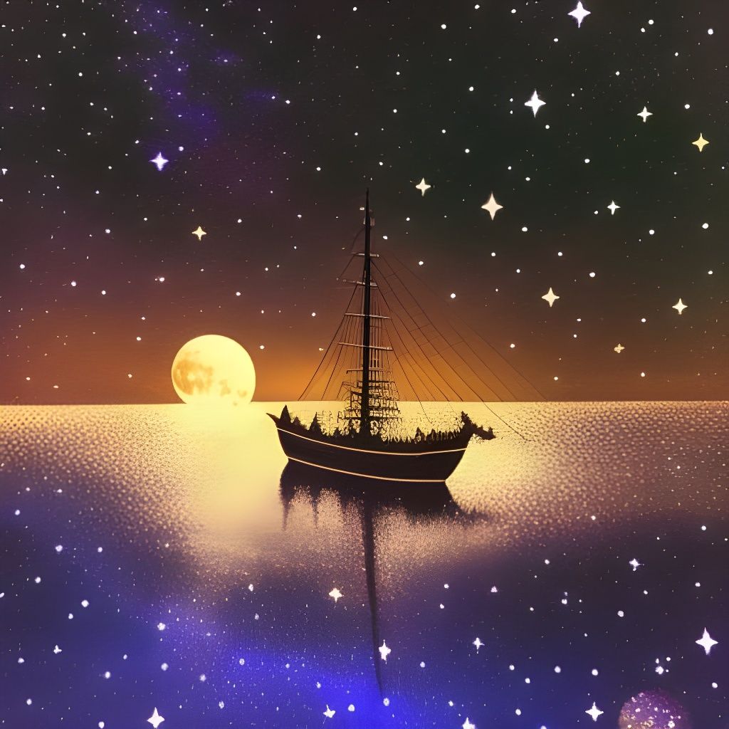 Starry night - AI Generated Artwork - NightCafe Creator