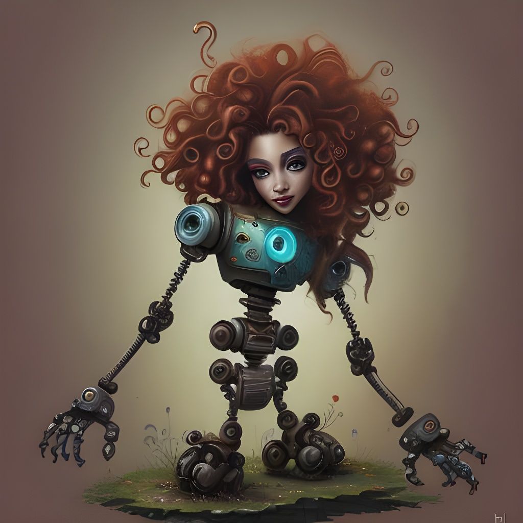 Sassy Robot - AI Generated Artwork - NightCafe Creator