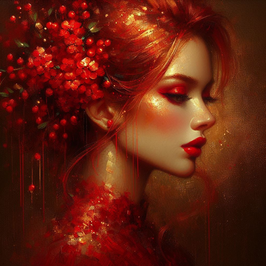 Red woman - AI Generated Artwork - NightCafe Creator