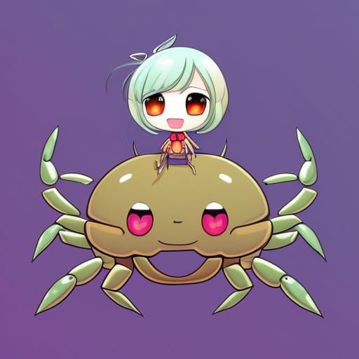 Anime Crab - AI Generated Artwork - NightCafe Creator