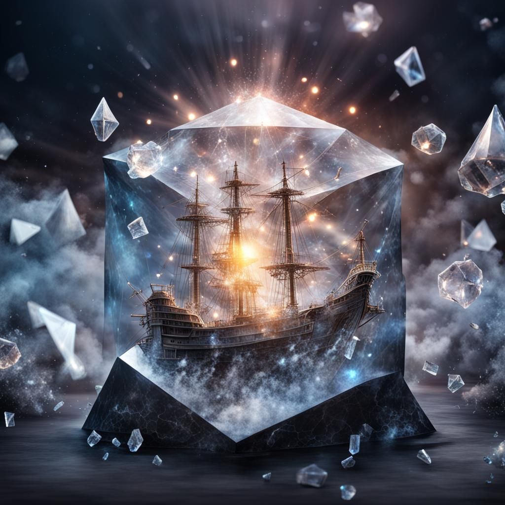ship cube - AI Generated Artwork - NightCafe Creator