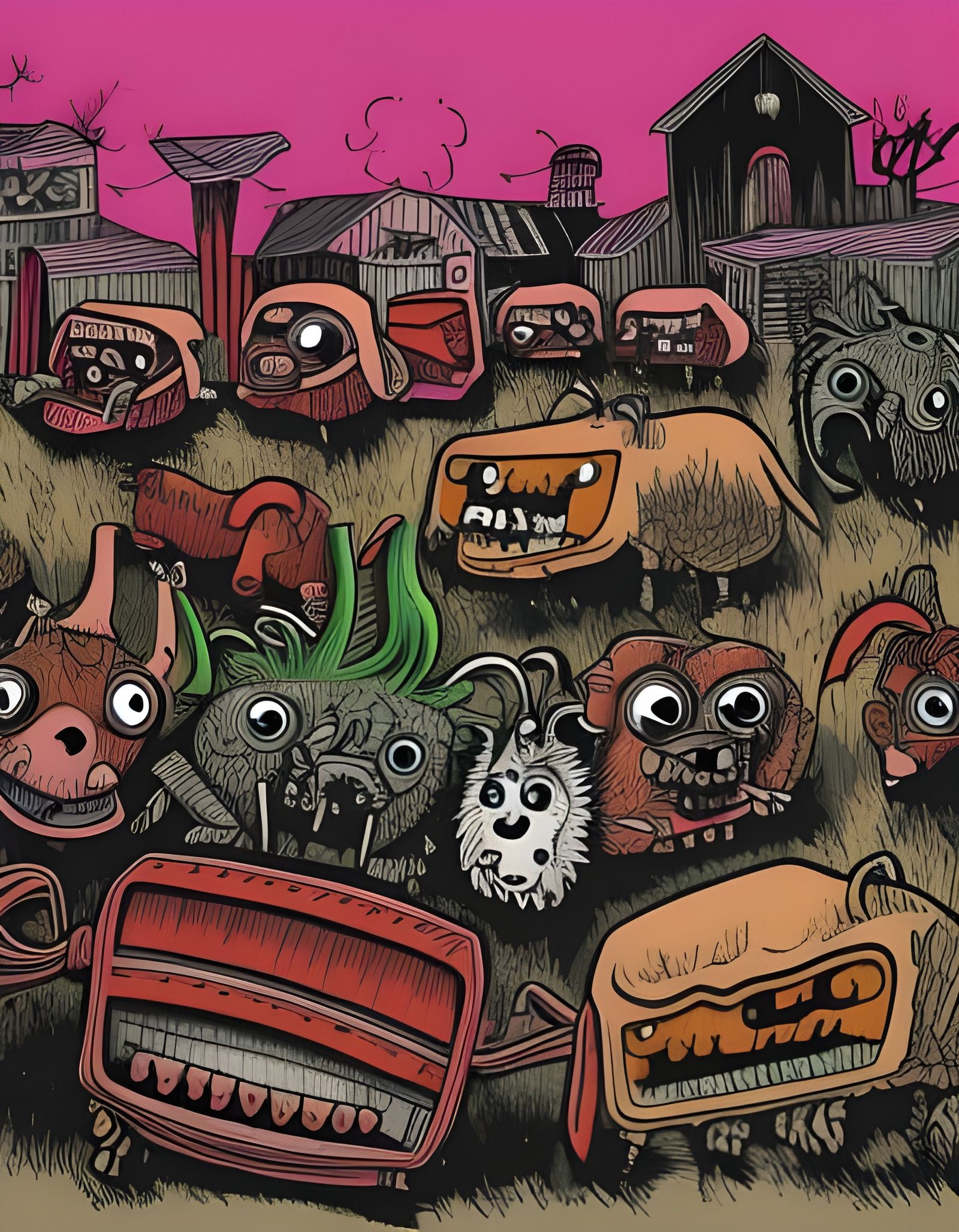 On the Farm - AI Generated Artwork - NightCafe Creator