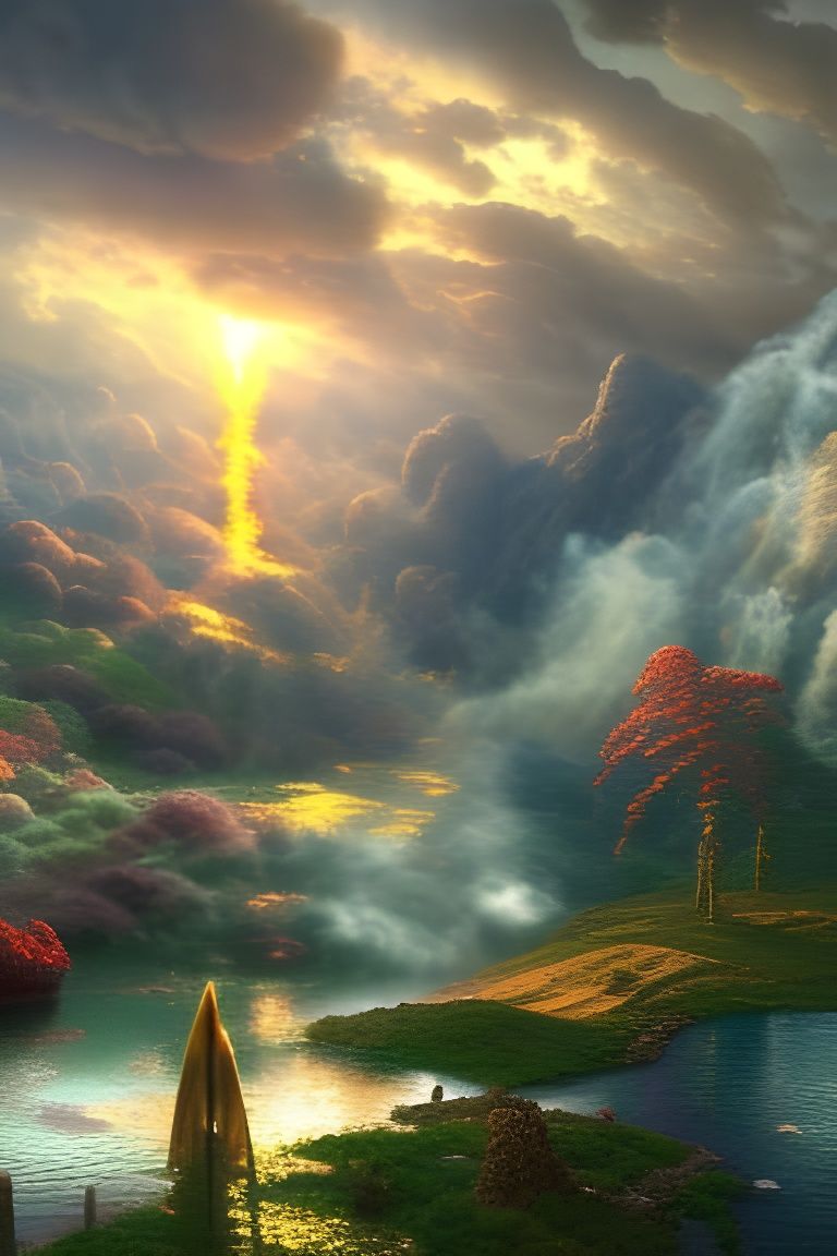 Fantasy world 3 - AI Generated Artwork - NightCafe Creator