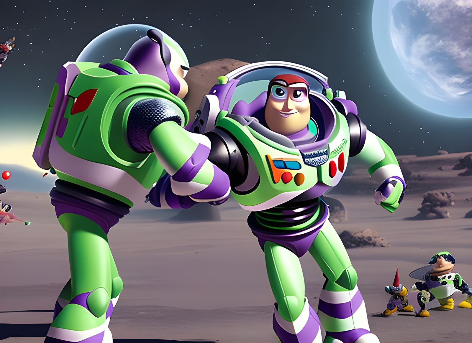 Buzz Lightyear finally makes it home - AI Generated Artwork - NightCafe ...
