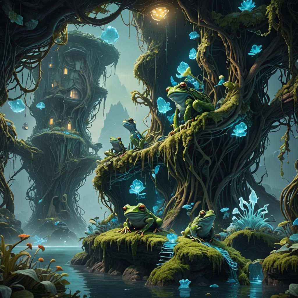 Frog domain. - AI Generated Artwork - NightCafe Creator