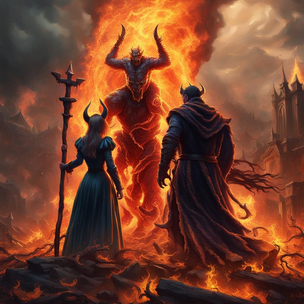 Summoning hell - AI Generated Artwork - NightCafe Creator