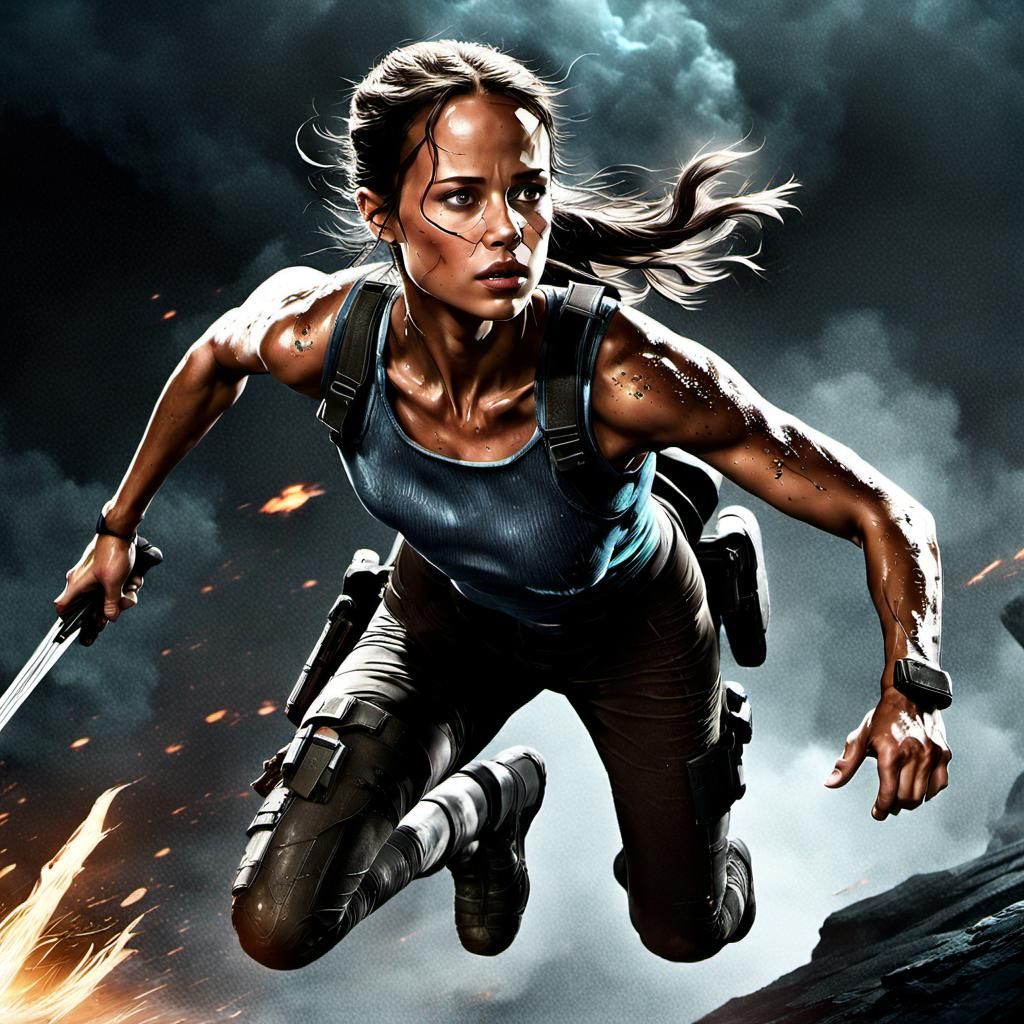 Action Figures, Lara Croft - AI Generated Artwork - NightCafe Creator