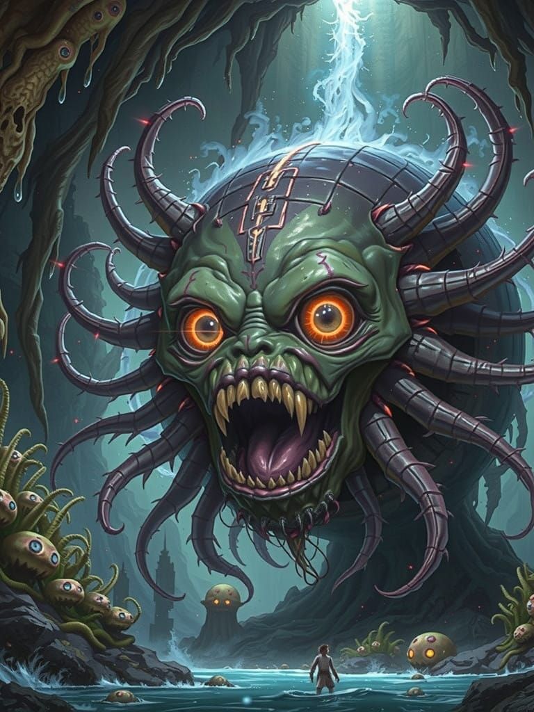 Classic Dungeons and Dragons Monster, "Beholder". The Beholder is a ...
