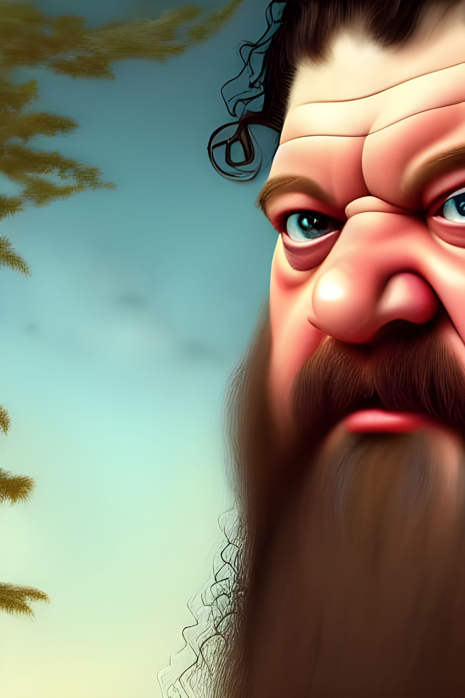 Robbie Coltrane Tribute: Hagrid II - AI Generated Artwork - NightCafe ...