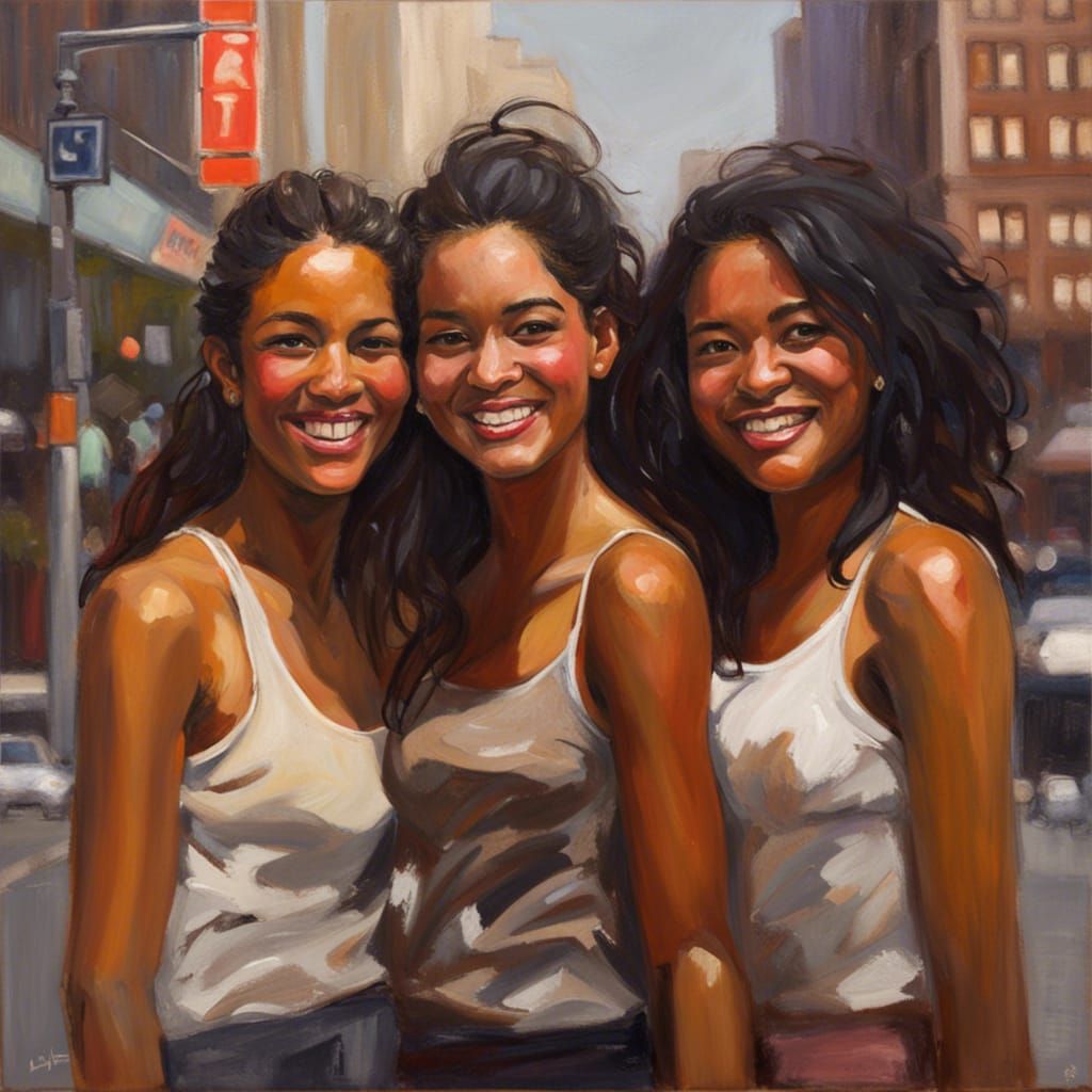 Sisters - AI Generated Artwork - NightCafe Creator