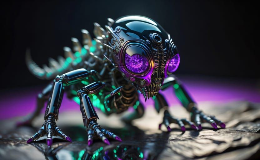 Close Up of Eldritch Xenomorph Monkey - AI Generated Artwork ...