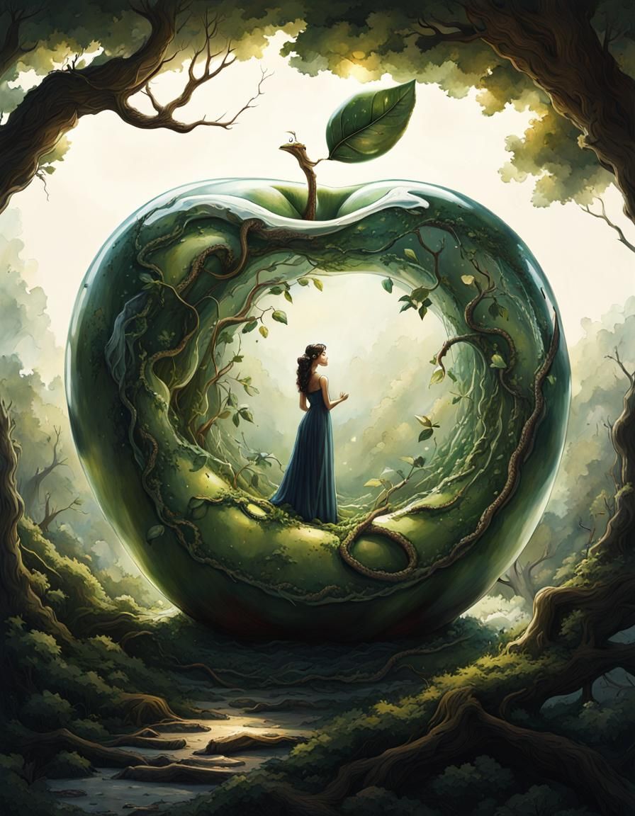The Apple's curse - AI Generated Artwork - NightCafe Creator