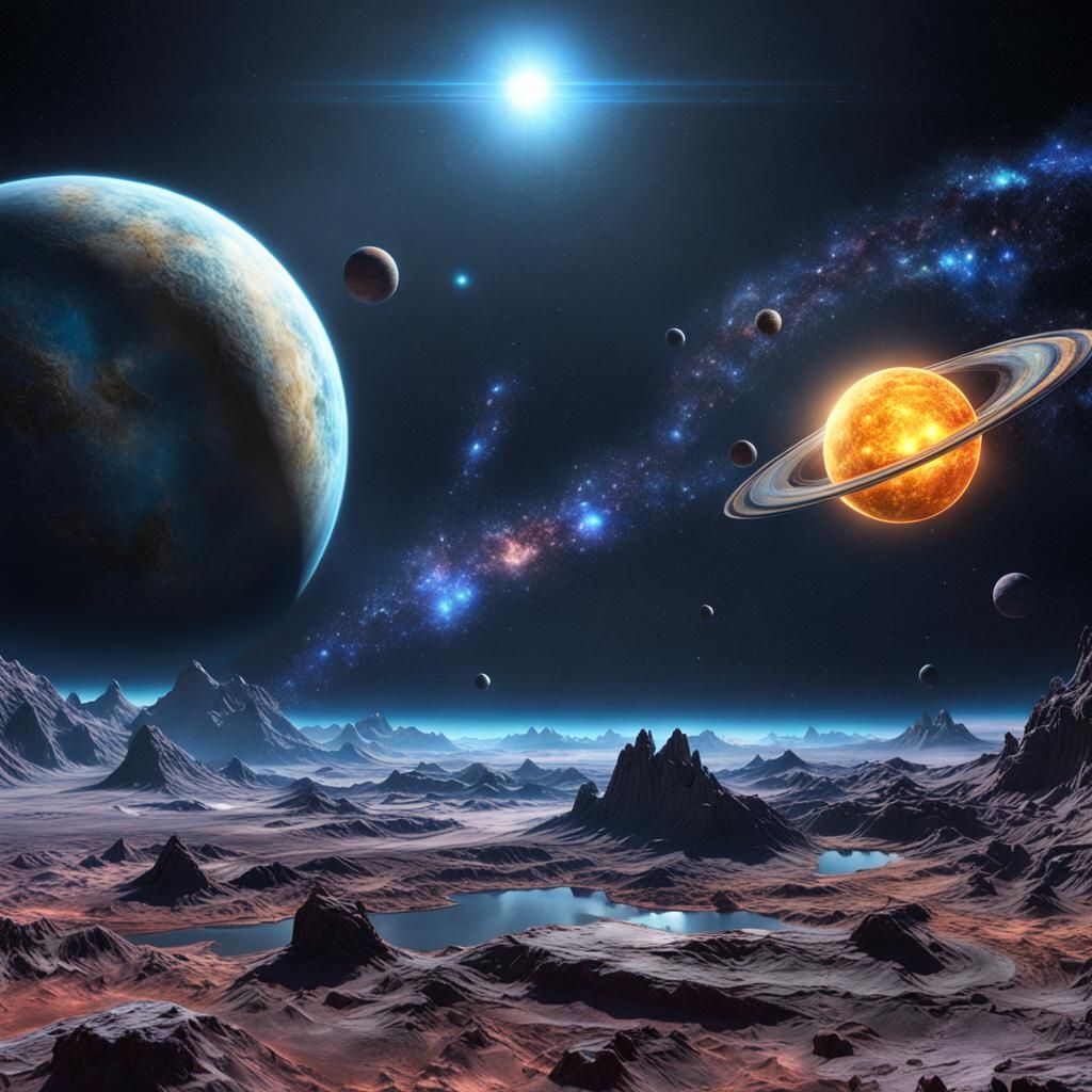 Celestial bodies - AI Generated Artwork - NightCafe Creator