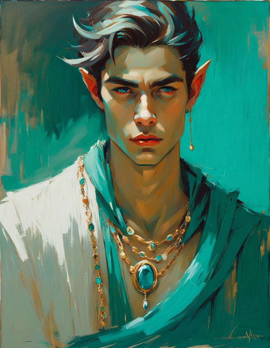 Elf Portrait 240331 - AI Generated Artwork - NightCafe Creator