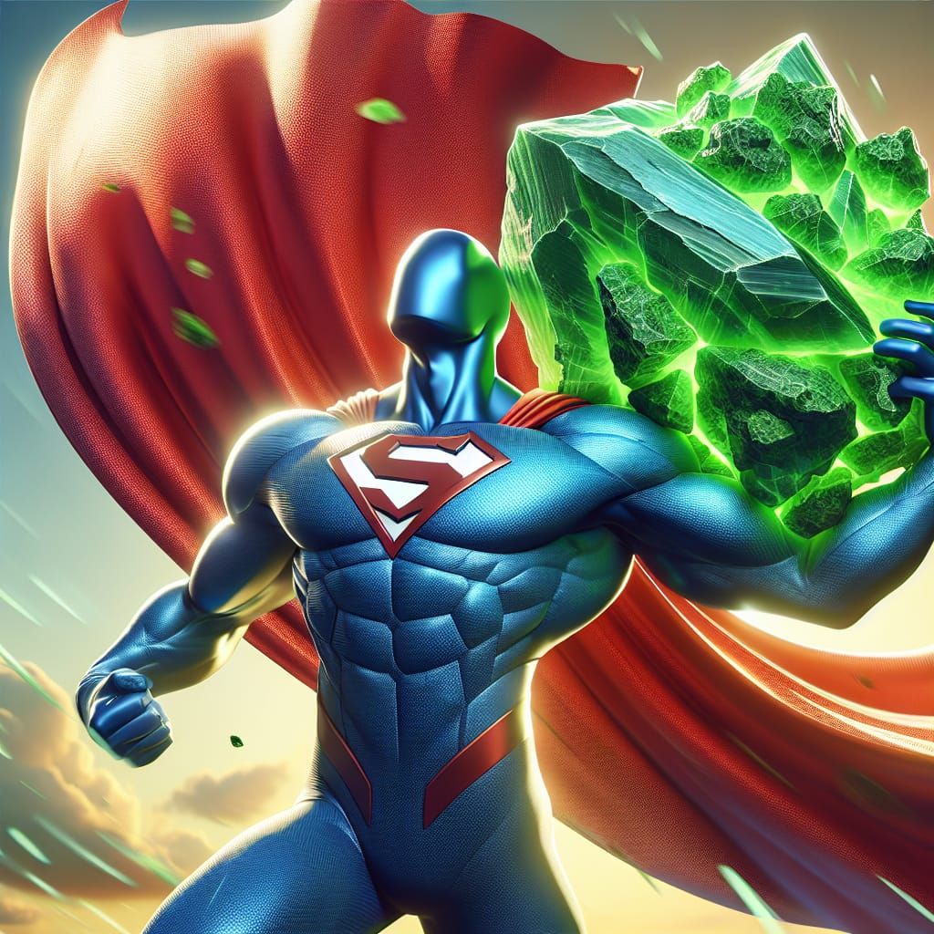 Superman holding a giant weed nug - AI Generated Artwork - NightCafe ...