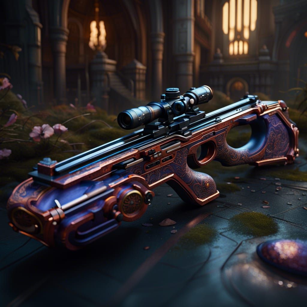 p90, crossbow, high tech, - AI Generated Artwork - NightCafe Creator